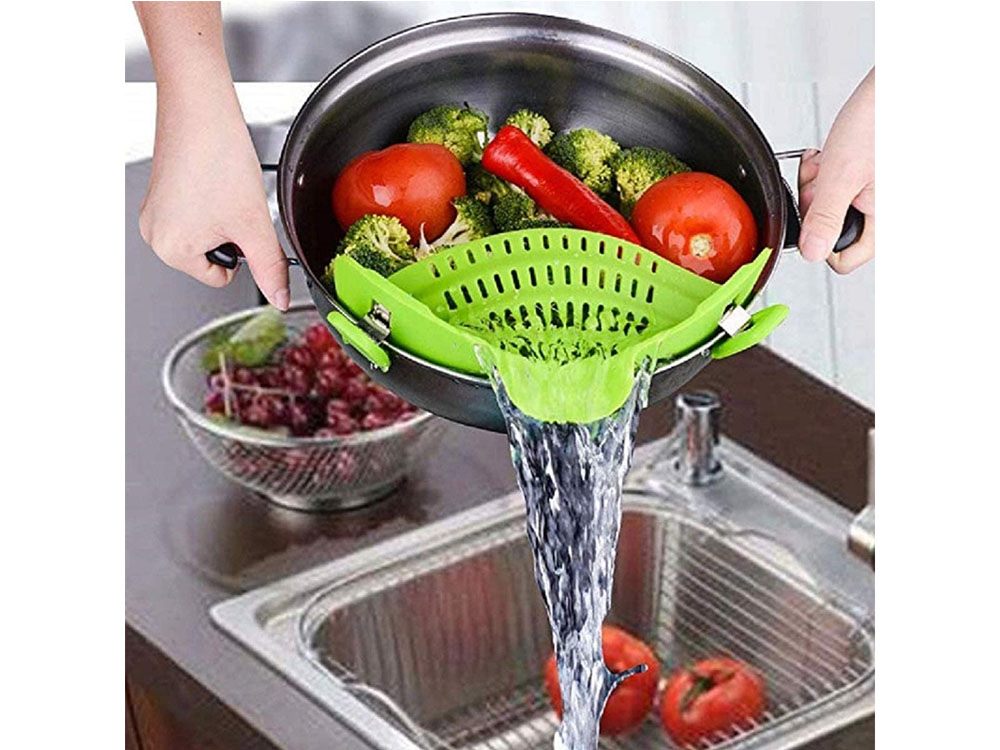 Pan Water Drainer Pot Drainer Strainer Filter Sieve Colander – golly.co.nz