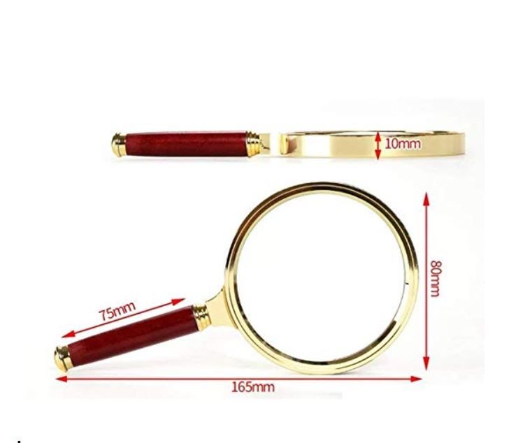 10X Reading Magnifier Handheld Portable Jewelry Map Crafts Magnify Gla ...