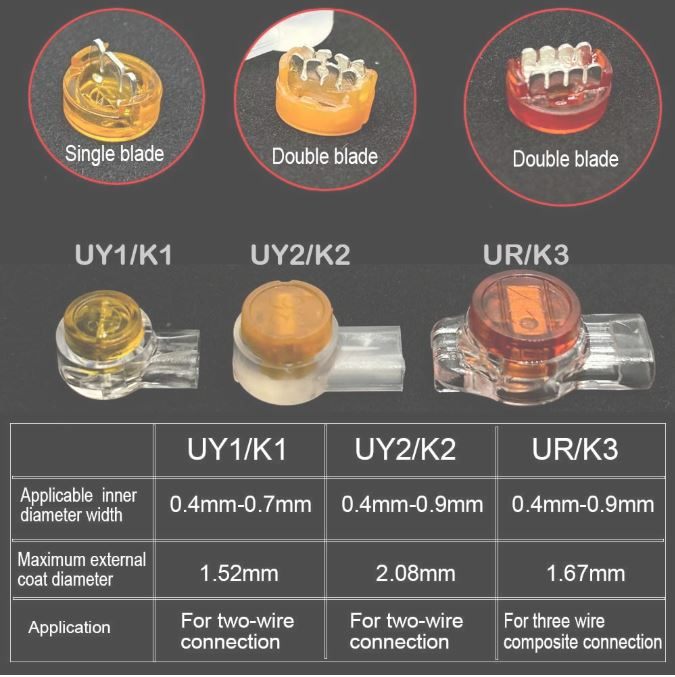 100pcs K2 Connector Crimp Connection Waterproof Wiring Ethernet Cable ...