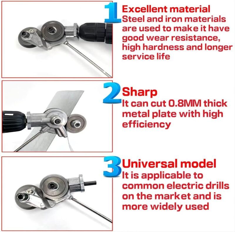 Metal Nibbler Roofing Iron Cutter Cordless Drill Attachment – golly.co.nz