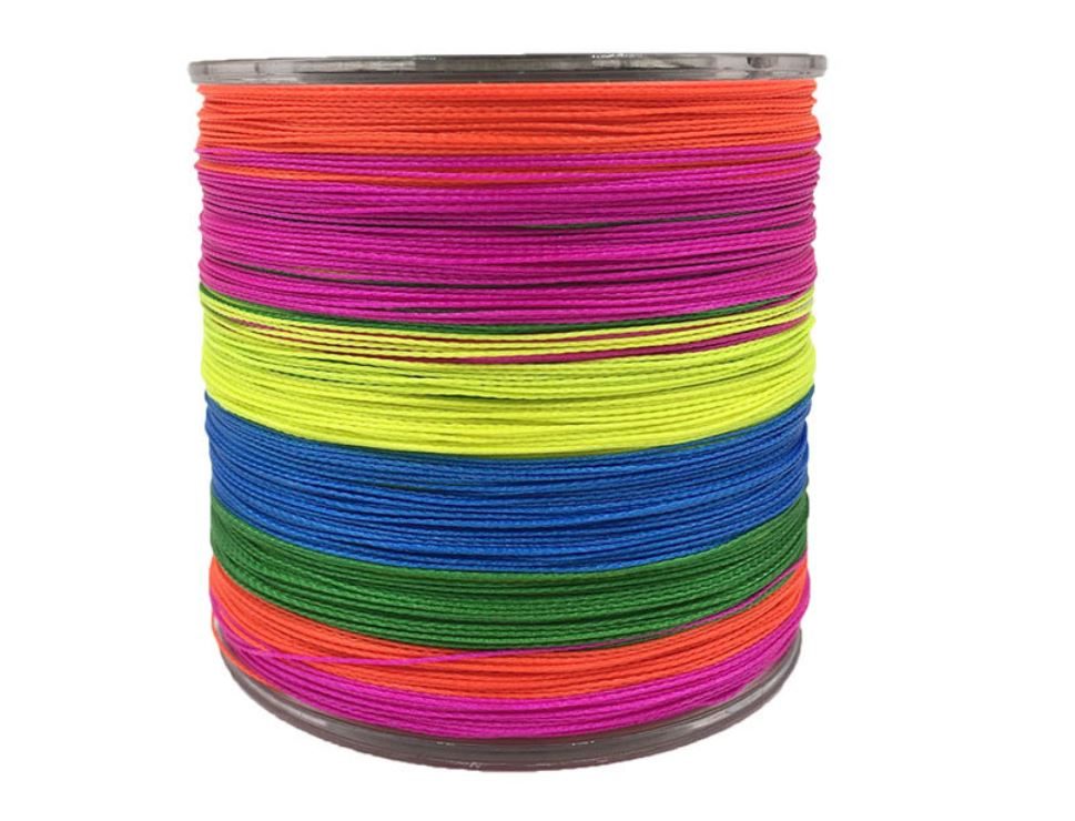 Rainbow 100lb 500m 4 Strand Braid PE Braided Fishing Line Spool Roll C ...