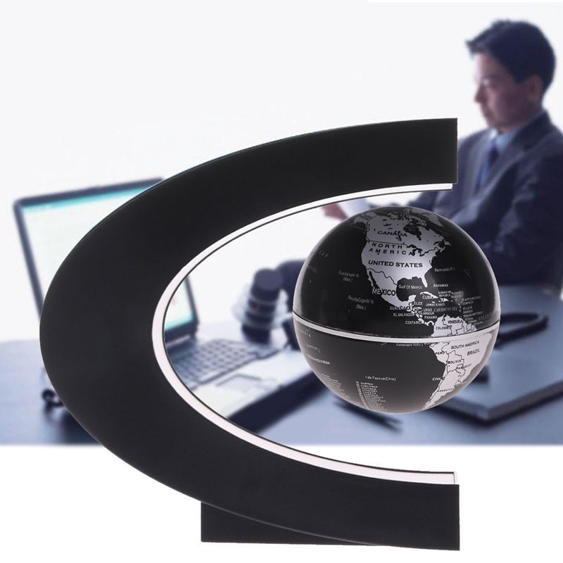 LED C Shape World Map Night Light Magnetic Floating Globe – golly.co.nz