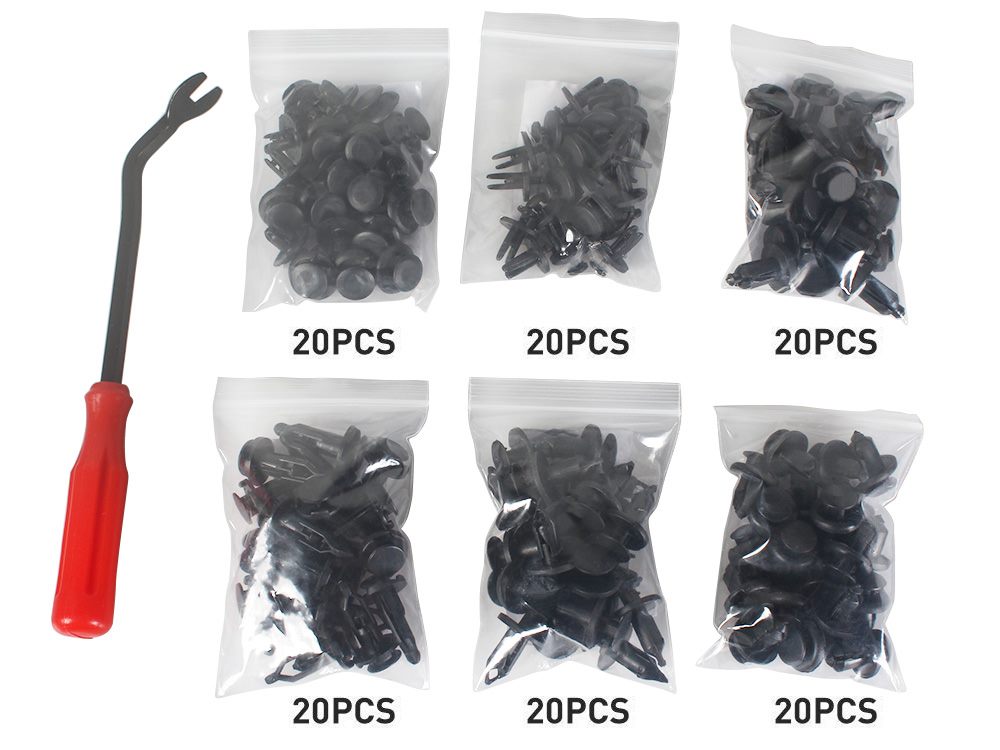 Universal Plastic Clips Fastener Kit 120PCS – golly.co.nz